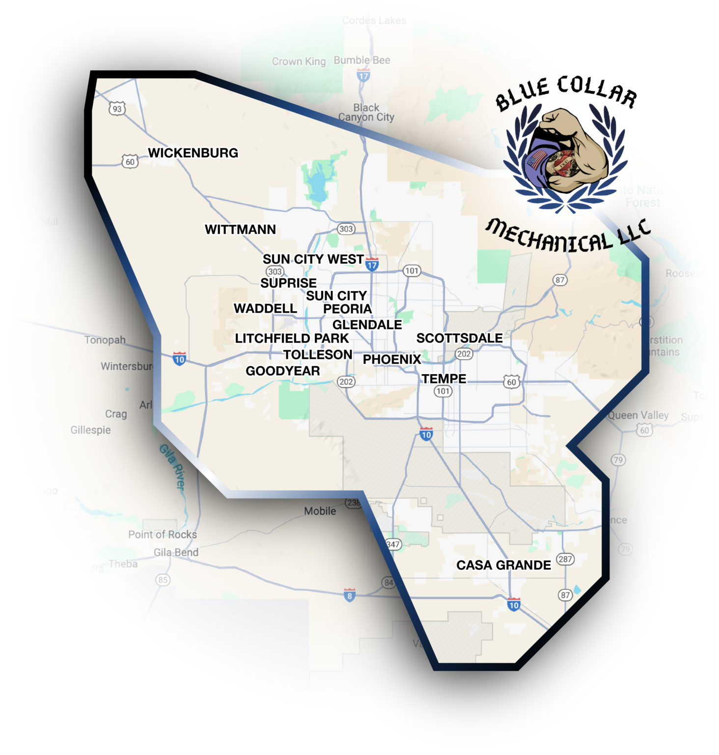 Service Area - Blue Collar Mechanical